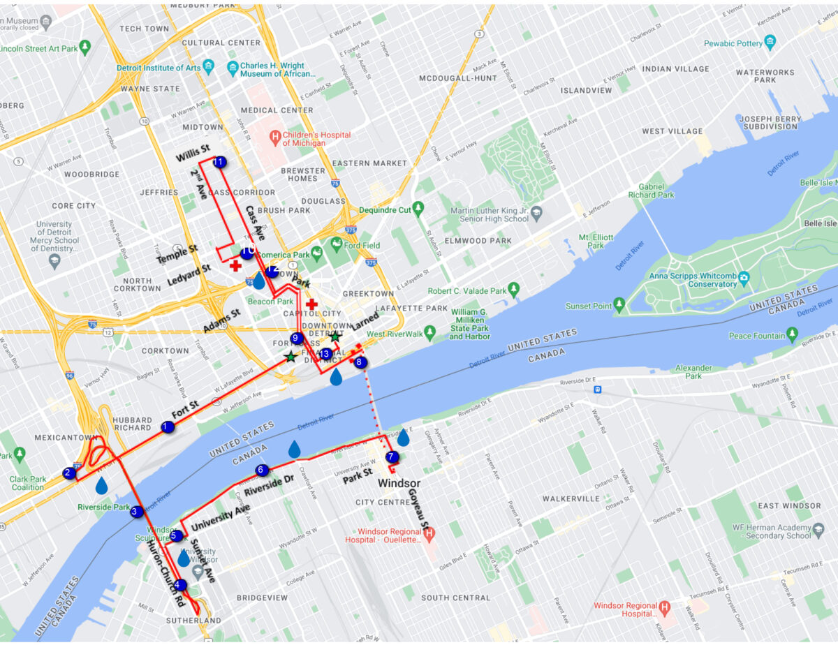 International-Half-Marathon-Route – Detroit Free Press Marathon