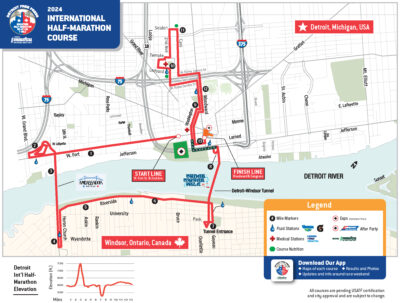 Detroit Free Press Marathon – Course Maps