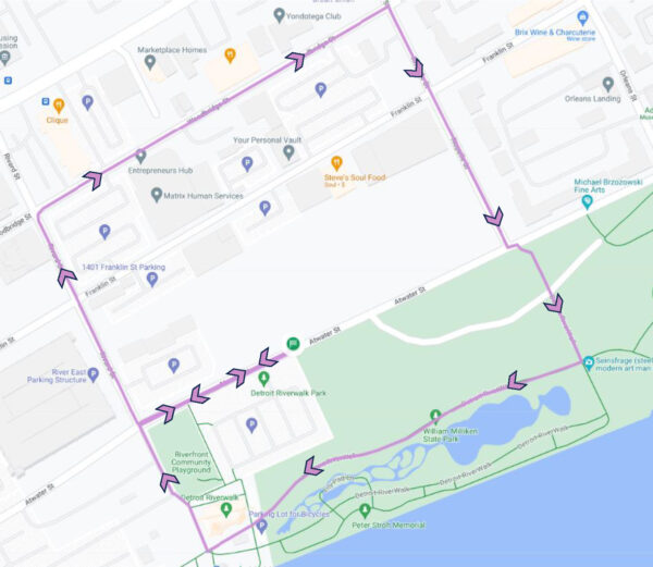 Detroit Free Press Marathon – Course Maps