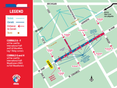 Detroit Free Press Marathon – Course Maps