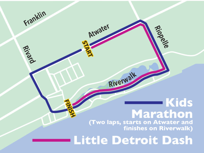 Detroit Free Press Marathon – Course Maps