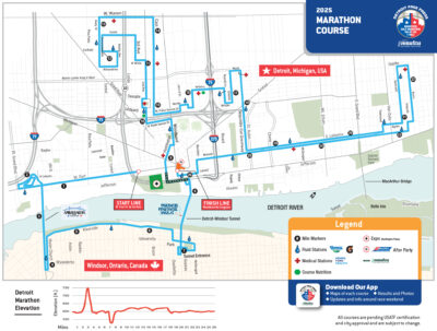 Detroit Free Press Marathon – Course Maps