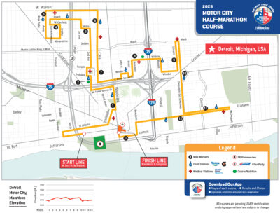 Detroit Free Press Marathon – Course Maps